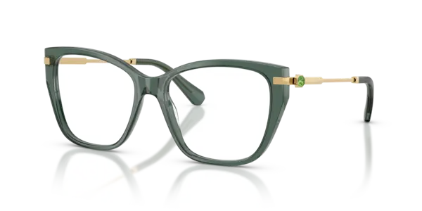 SWAROVSKI Sk2060 Eyeglasses - Verde Claro Traslúcido