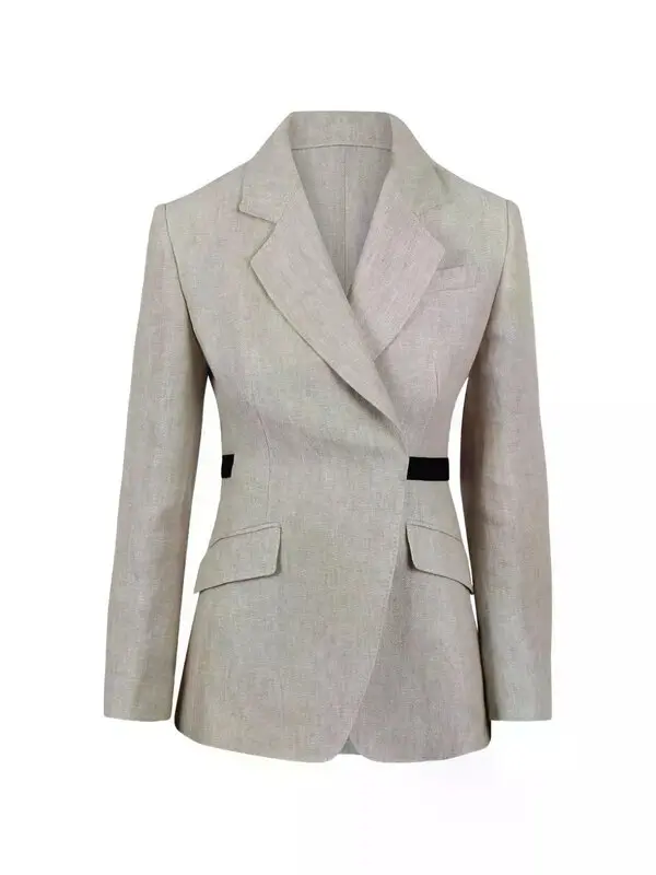 Max Mara Belted Peak-lapel Blazer