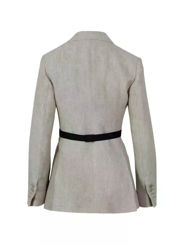 Max Mara Belted Peak-lapel Blazer