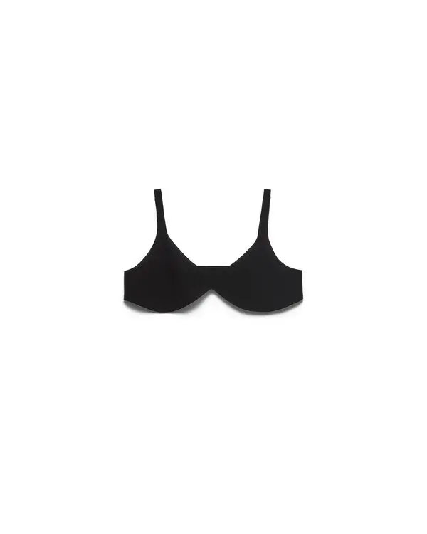 Prada Crepe De Chine Top - Black