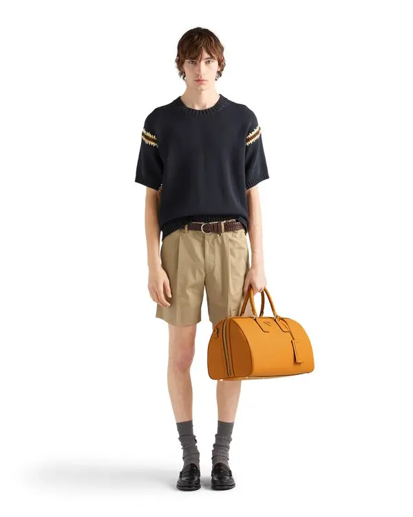 Prada Saffiano Leather Travel Bag