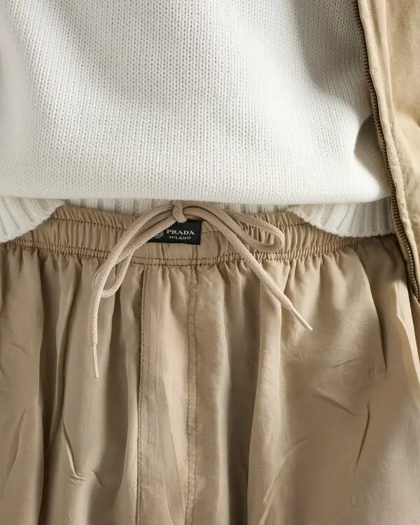 Prada Silk Bermuda Shorts