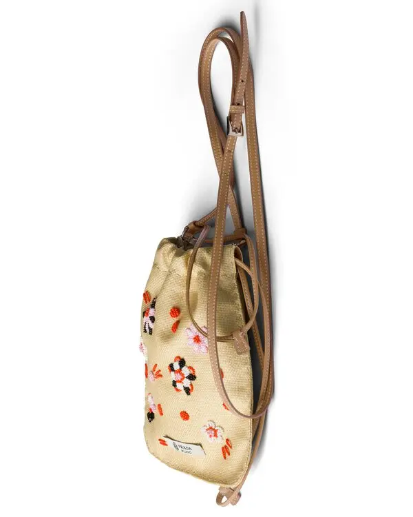 Prada Embroidered Canvas Smartphone Case