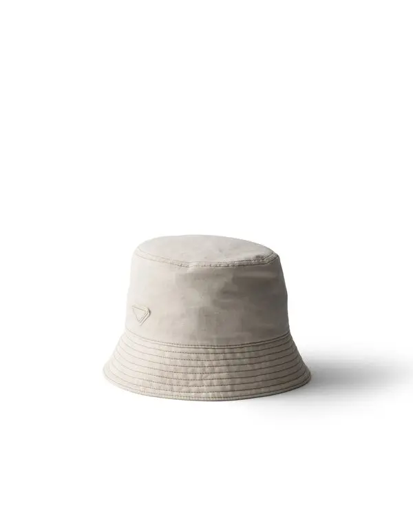 Prada Denim Bucket Hat - Ecru
