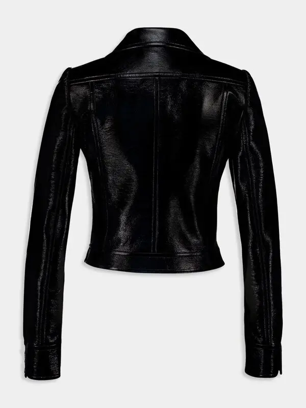 COURREGES Re-edition Vinyl Jacket - Black