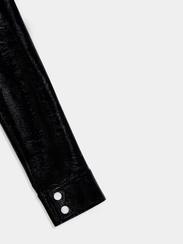 COURREGES Re-edition Vinyl Jacket - Black
