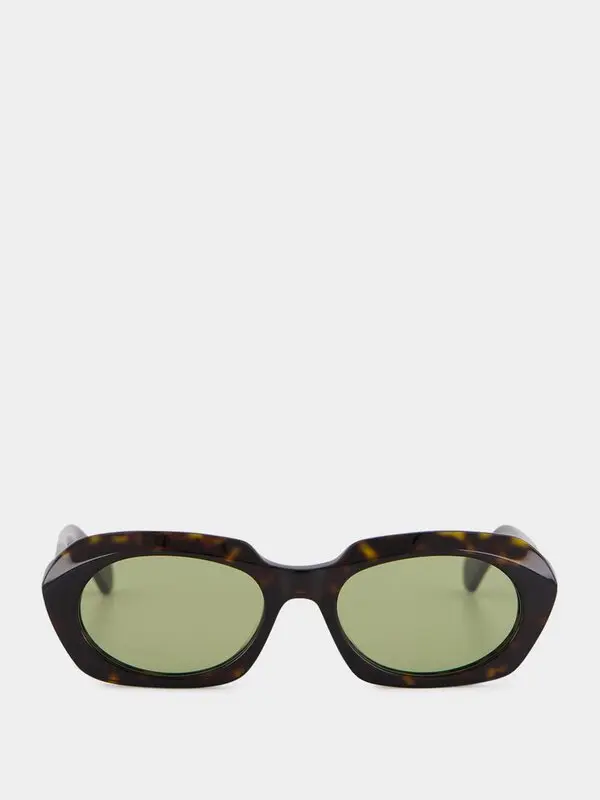 RETROSUPERFUTURE Epoca Oval Sunglasses - Brown