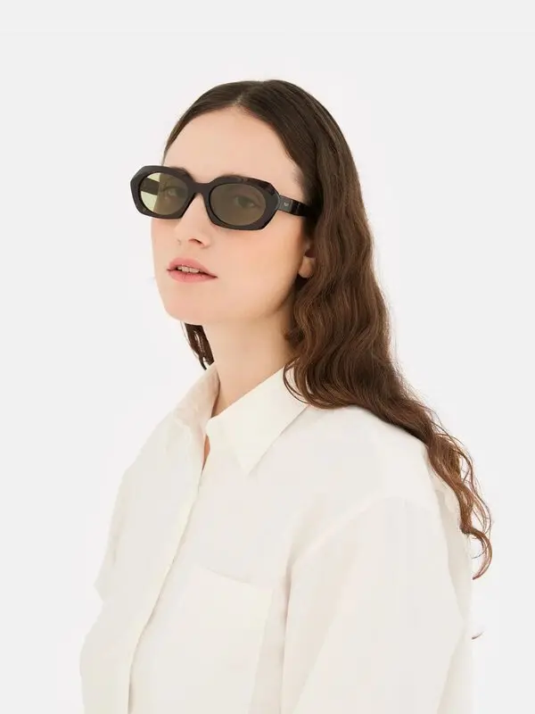 RETROSUPERFUTURE Epoca Oval Sunglasses - Brown