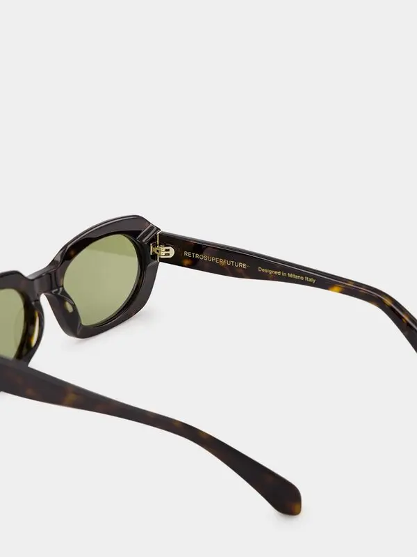 RETROSUPERFUTURE Epoca Oval Sunglasses - Brown