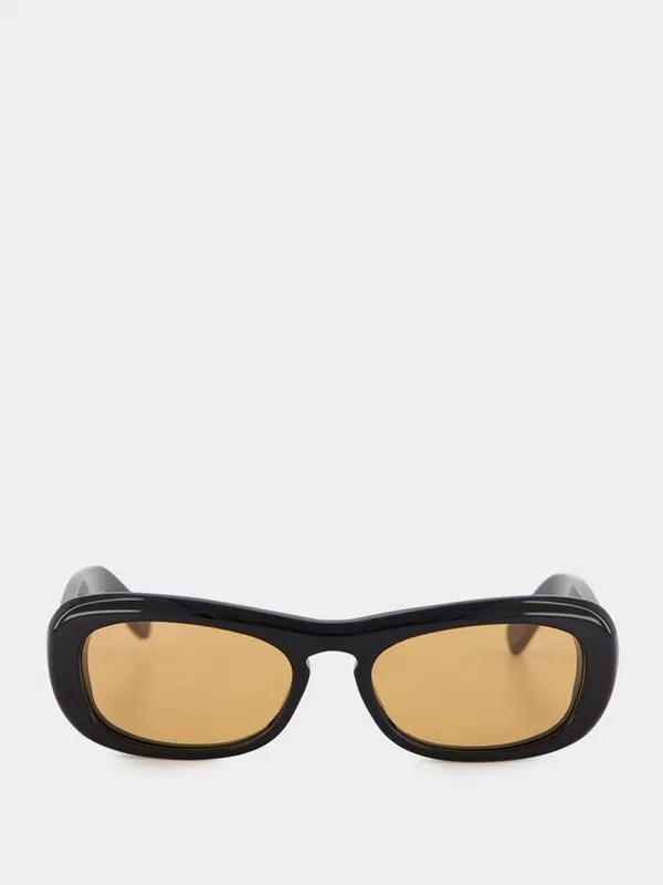 RETROSUPERFUTURE Sugo Refined Oval Sunglasses - Orange