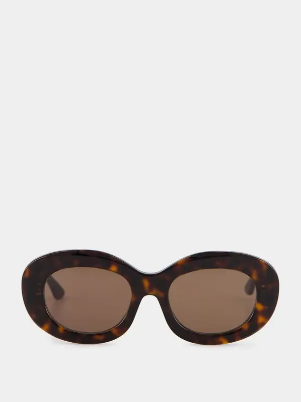 Thierry Lasry Envy Tortoiseshell Oval Sunglasses - Brown