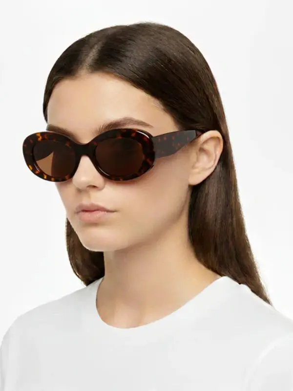 Thierry Lasry Envy Tortoiseshell Oval Sunglasses
