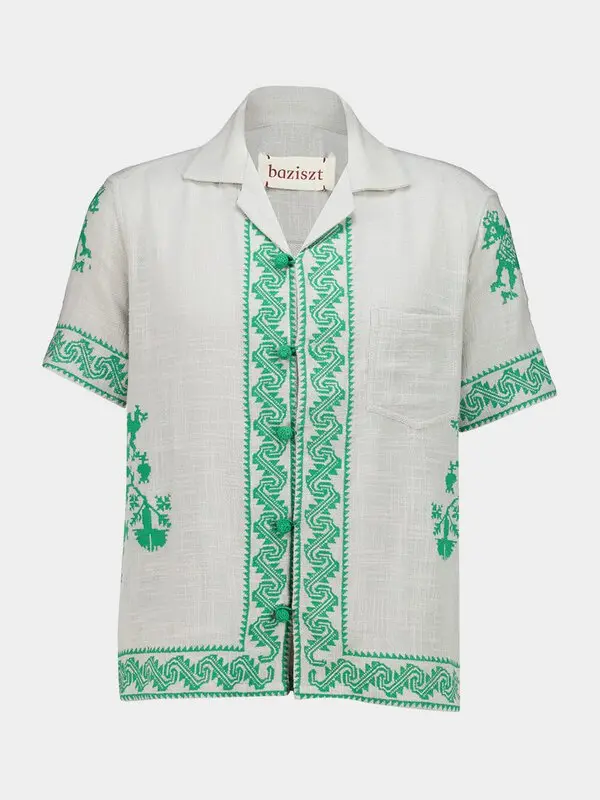 BAZISZT Tulum Emerald Shirt - Green