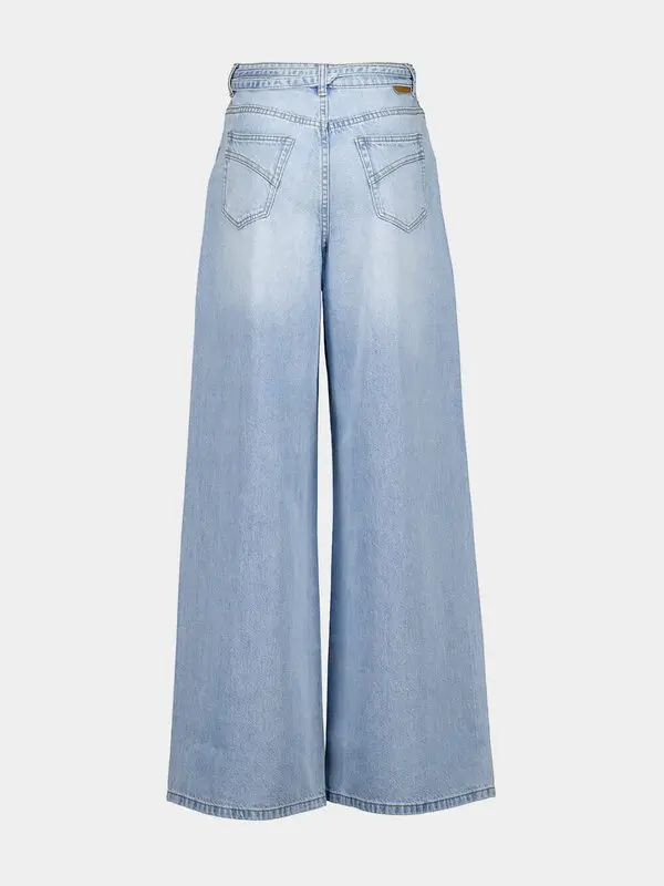 Zimmermann Skylark Indra Flare Denim Jeans - Blue