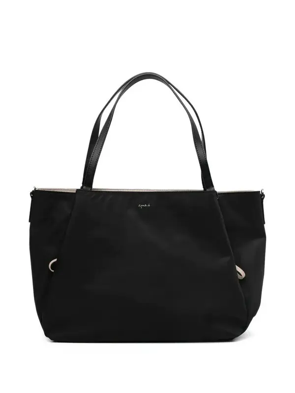 AGNES B. Origami Tote Bag - Black