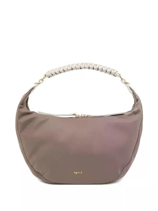 AGNES B. Logo-embossed Tote Bag - Brown
