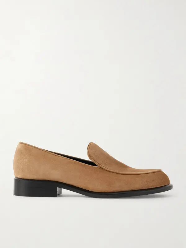 Khaite Miles Suede Loafers