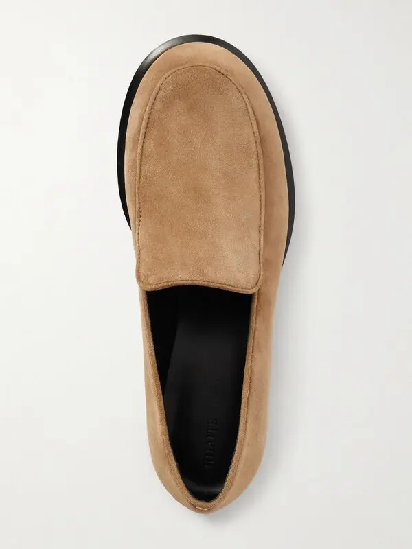Khaite Miles Suede Loafers
