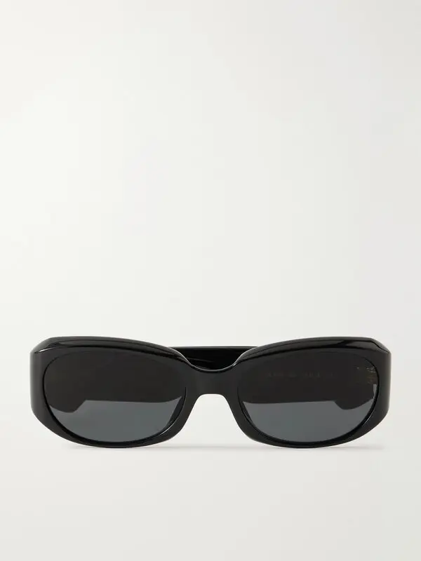 Saint Laurent Sl 868 Squared-frame Acetate Sunglasses - Black