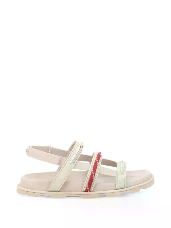 Moncler Vera Island Leather Flat Sandals