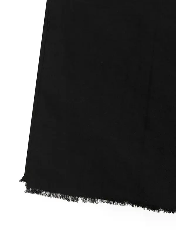 Rick Owens Foulard Frayed-edge Scarf - Black