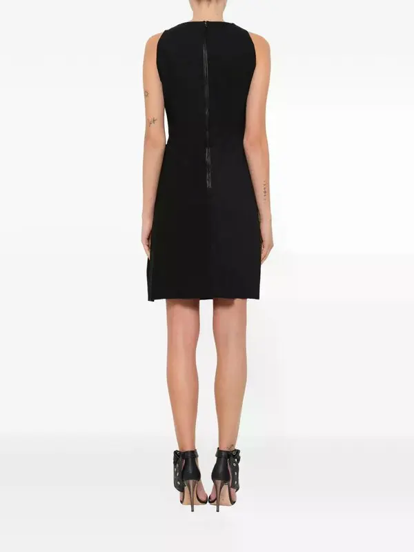 LANVIN V-neck Knot Detail Mini Dress