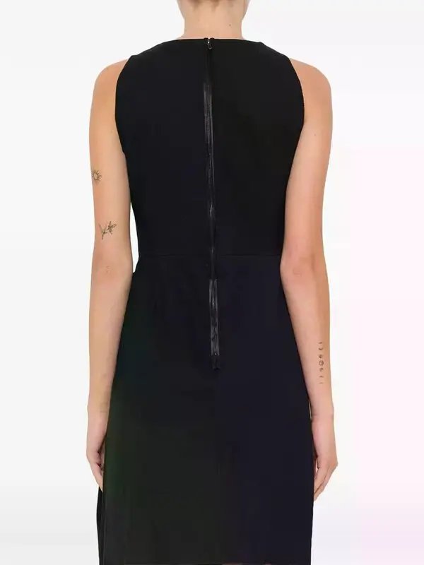LANVIN V-neck Knot Detail Mini Dress