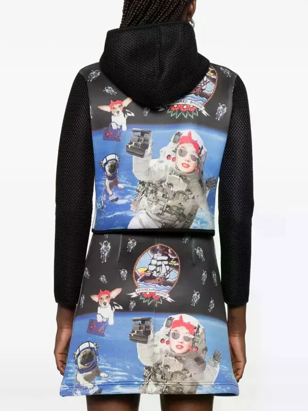 The Artistylist Graphic Print Hooded Jacket
