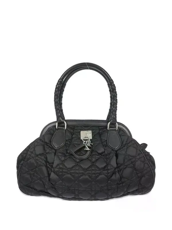 Dior 2008 Cannage Charming Doctor Tote Bag - Black