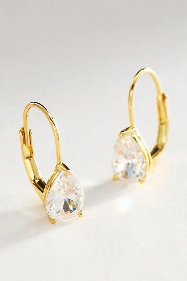 ELECTRIC PICKS Astor Earrings With Cubic Zirconia - Gold