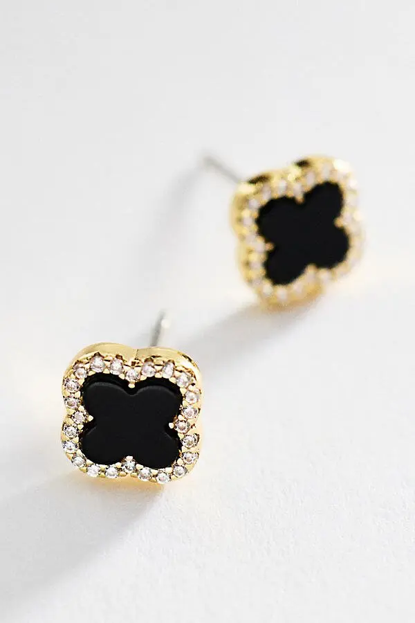 ELECTRIC PICKS Icon Stud Earrings - Black