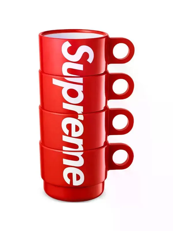 Supreme Logo-print Stacking Set Cups