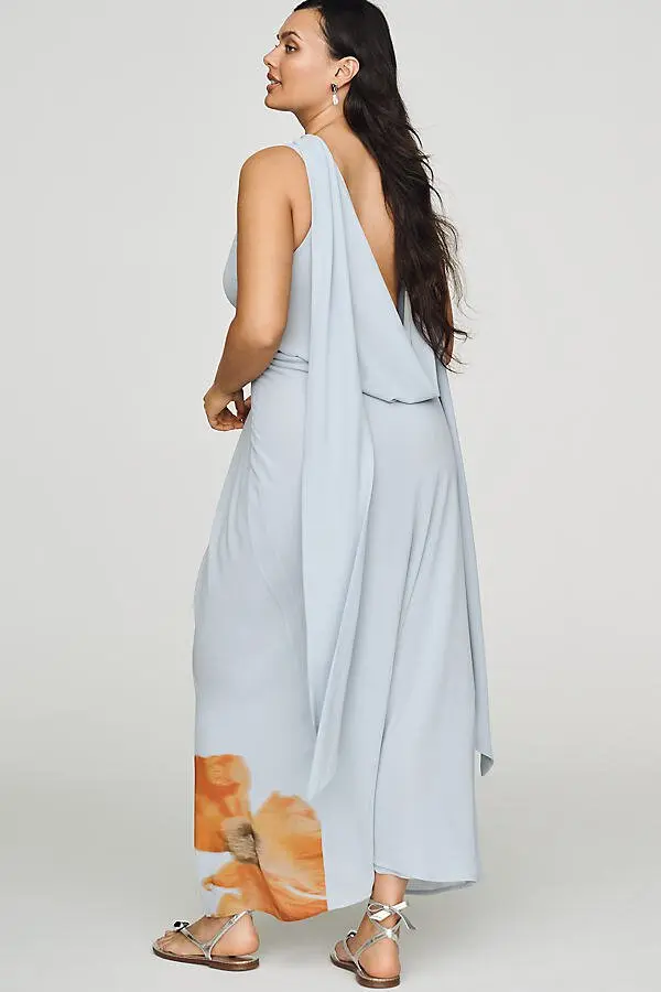 NEVER FULLY DRESSED Sophie Scarf Midi Dress