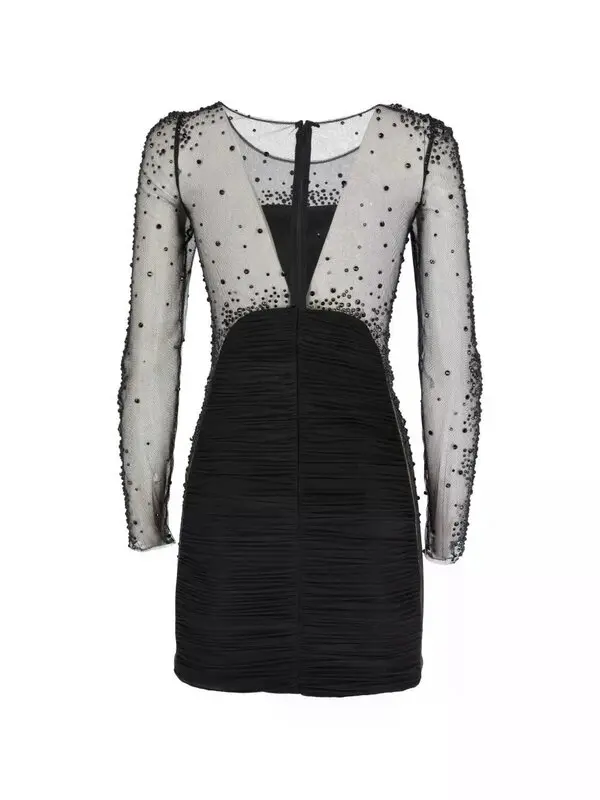 Vintage Beaded Ruched Dress