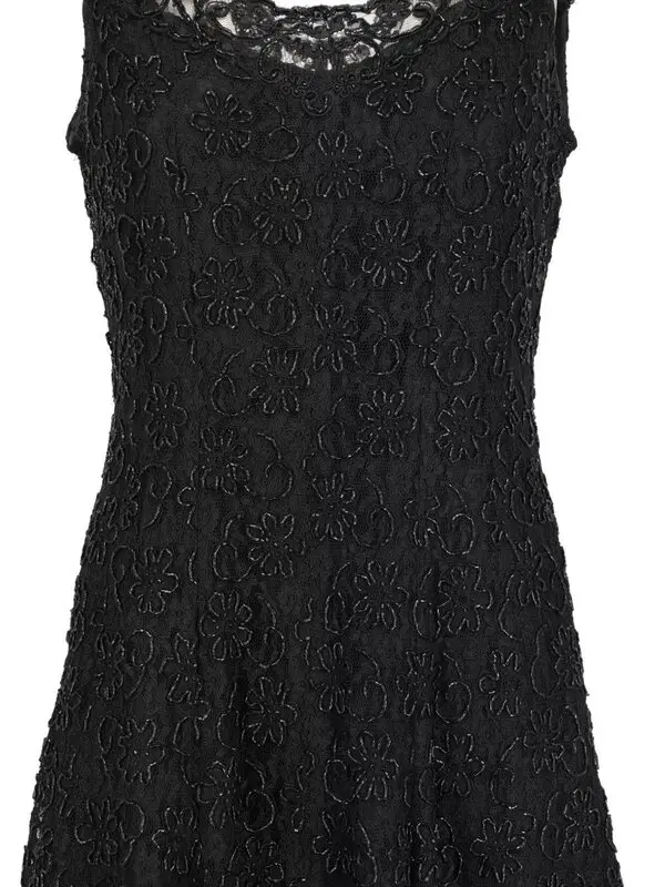 Vintage Beaded Floral-lace Dress