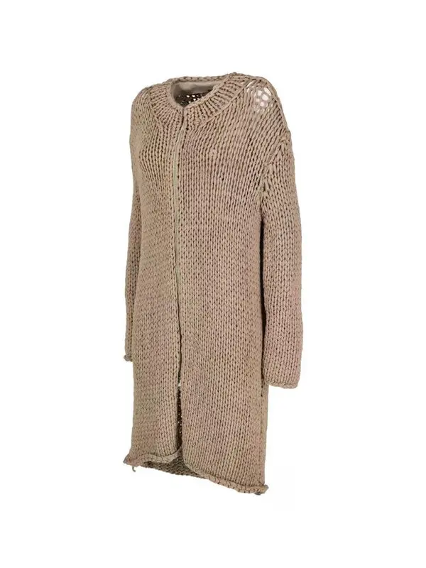 Vintage Zip-up Chunky Knit Sweater