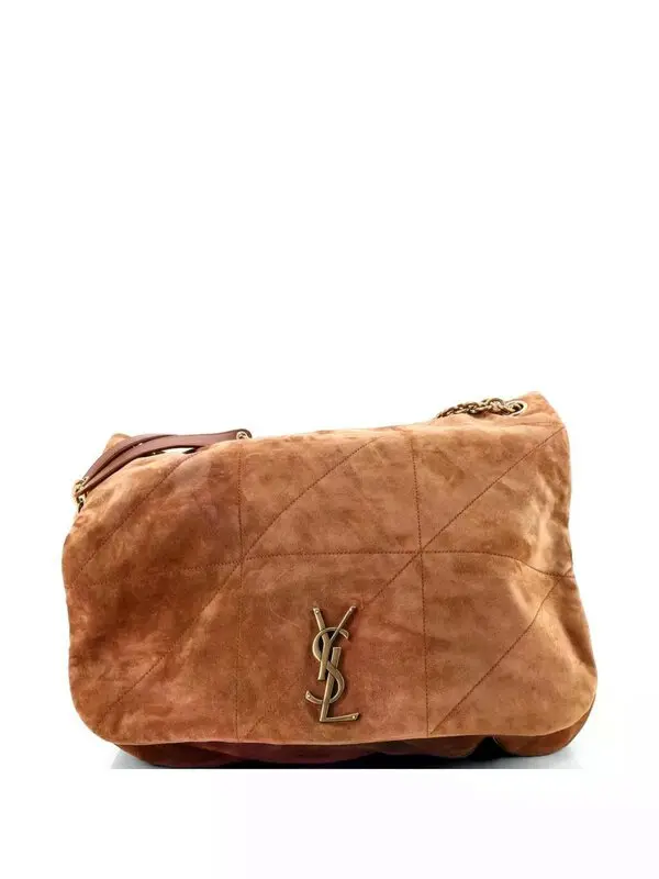 Saint Laurent Jamie 4.3 Quilted Suede Shoulder Bag - Brown