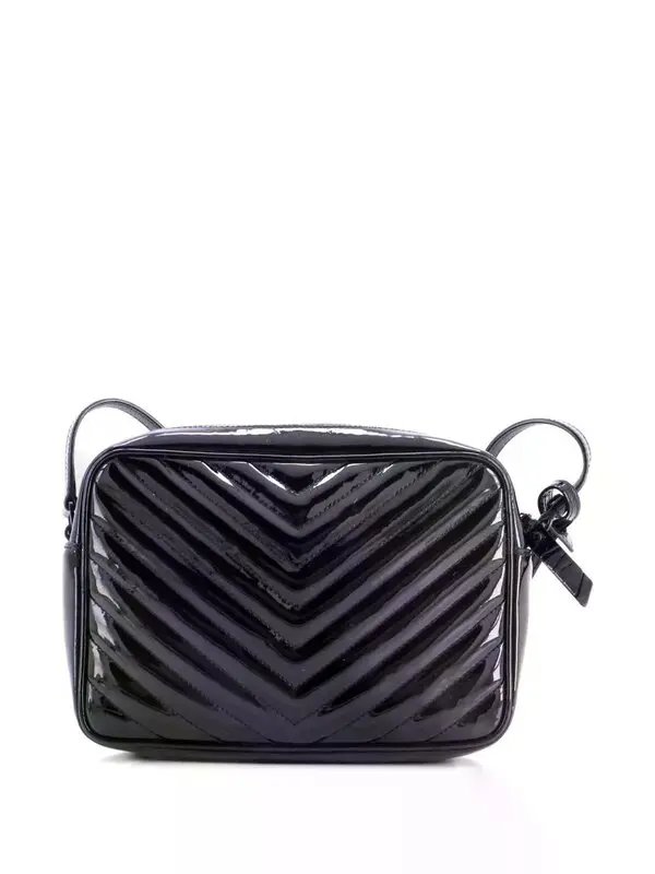 Saint Laurent Lou Camera Bag Matelasse Chevron Patent Small Crossbody Bag