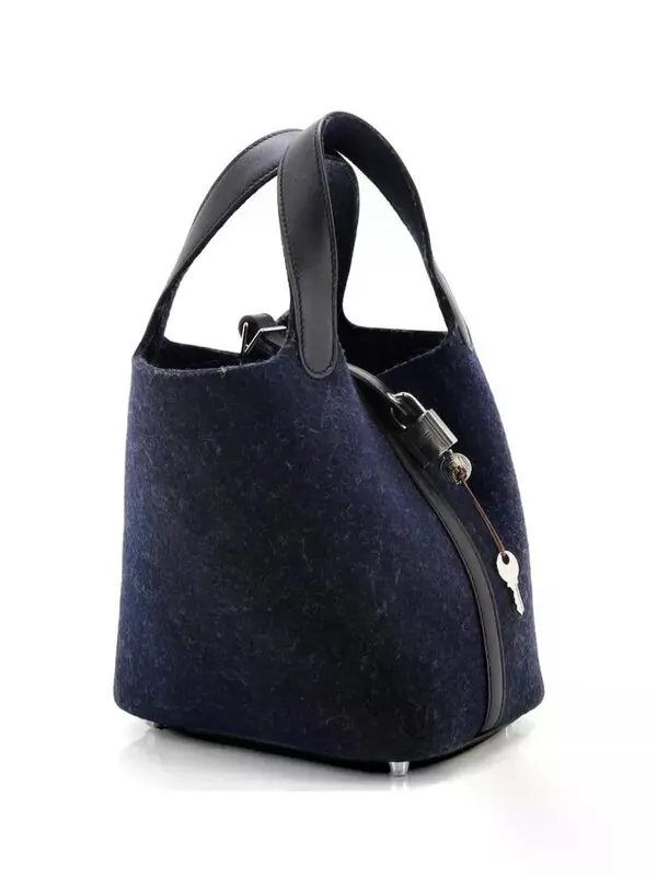 Hermès Picotin Lock Bag Felt With Leather Pm Bucket Bag