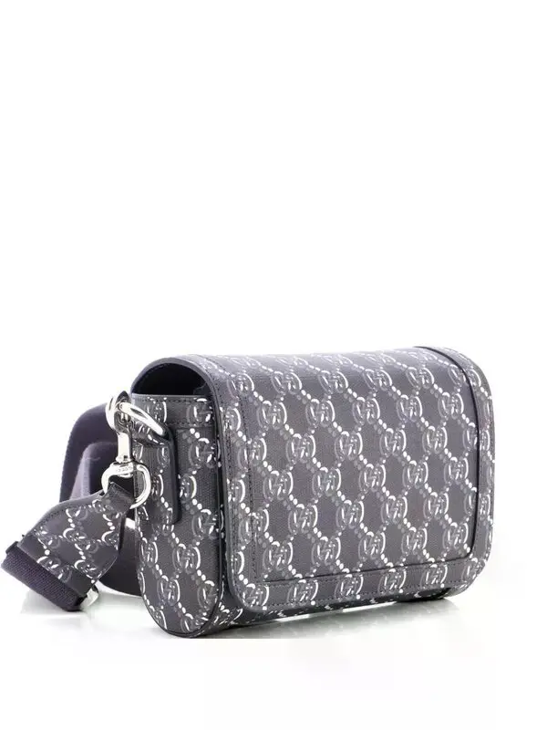 Gucci Gg Shadow Coated Canvas Mini Messenger Bag - Black