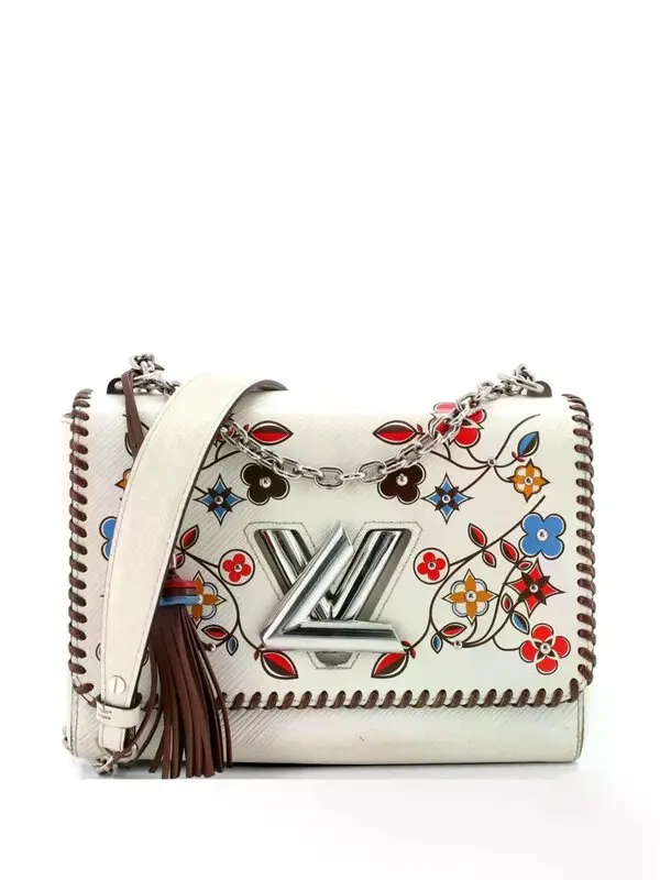 LOUIS VUITTON Limited Edition Flower Embellished Epi Leather Twist Mm Crossbody Bag - Multicolour