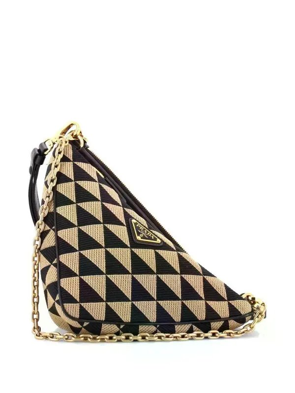 Prada Double Symbole Triangle Bag Mini Shoulder Bag