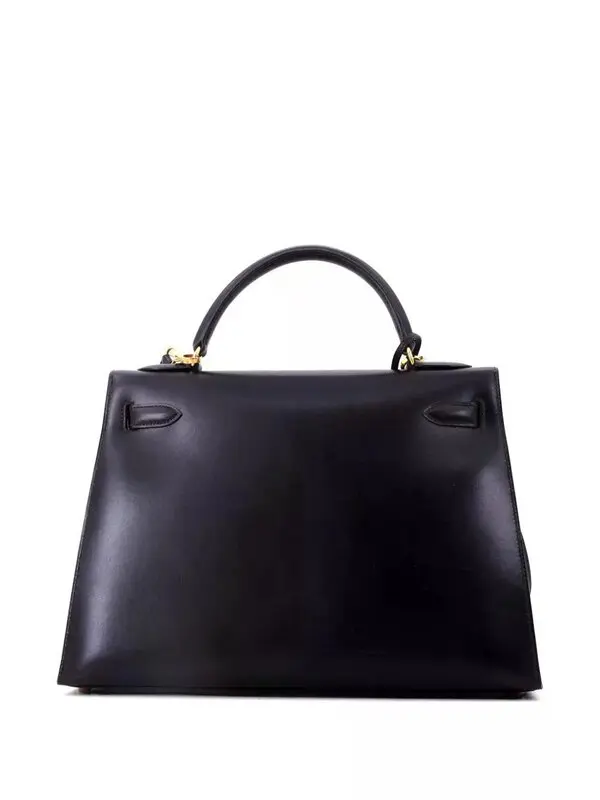 Hermès Kelly Handbag Box Calf With Gold Hardware 32 Satchel - Black