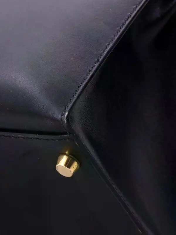Hermès Kelly Handbag Box Calf With Gold Hardware 32 Satchel - Black