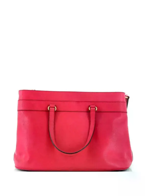 Gucci Bright Bit Convertible Leather Medium Tote Bag - Pink