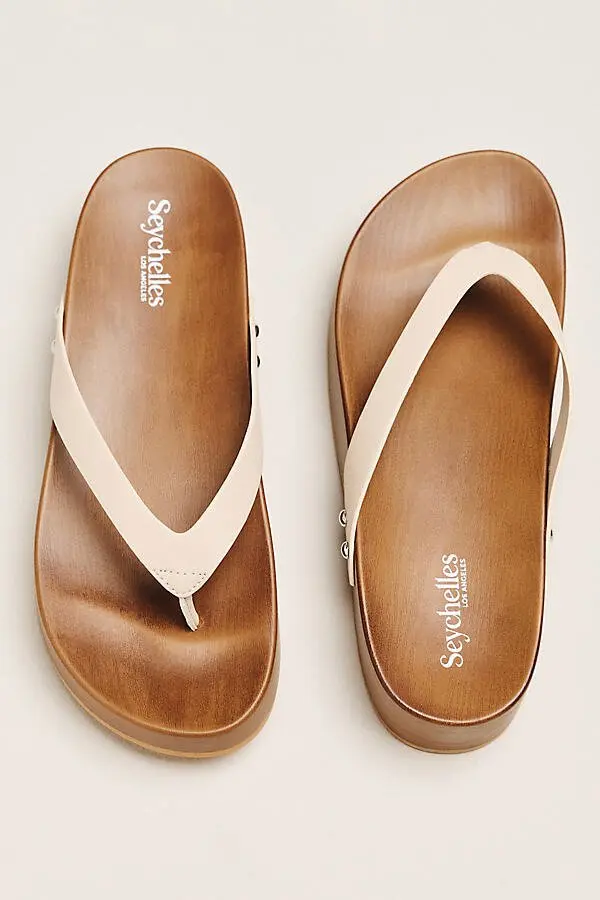 Seychelles Platform Flip-flop Sandals - Neutral