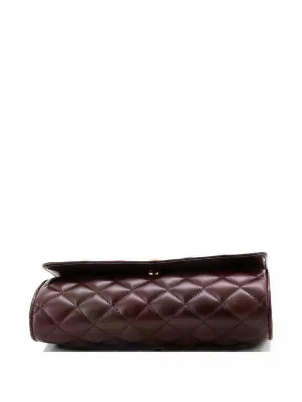 Versace Icon Wallet On Chain Quilted Leather Crossbody Bag