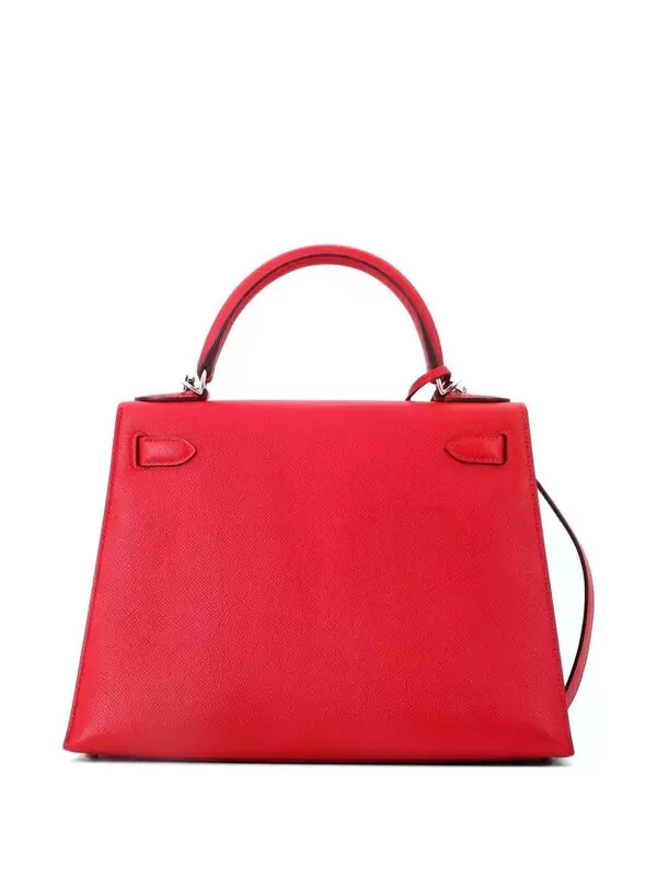 Hermès Kelly Handbag Epsom With Palladium Hardware 28 Satchel
