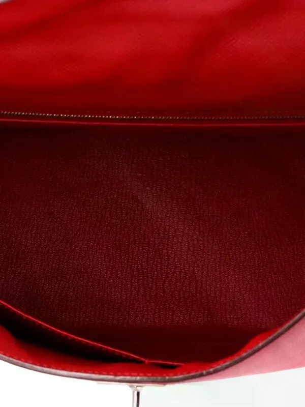 Hermès Kelly Handbag Epsom With Palladium Hardware 28 Satchel