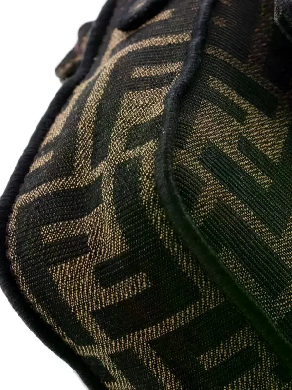 Fendi Zucca Canvas Mini Baguette Bag